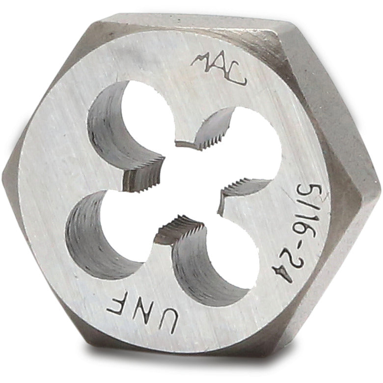 SAE Hexagonal Die 5/16"-24 NF - 1" Shank - 6529DIE | Mac Tools