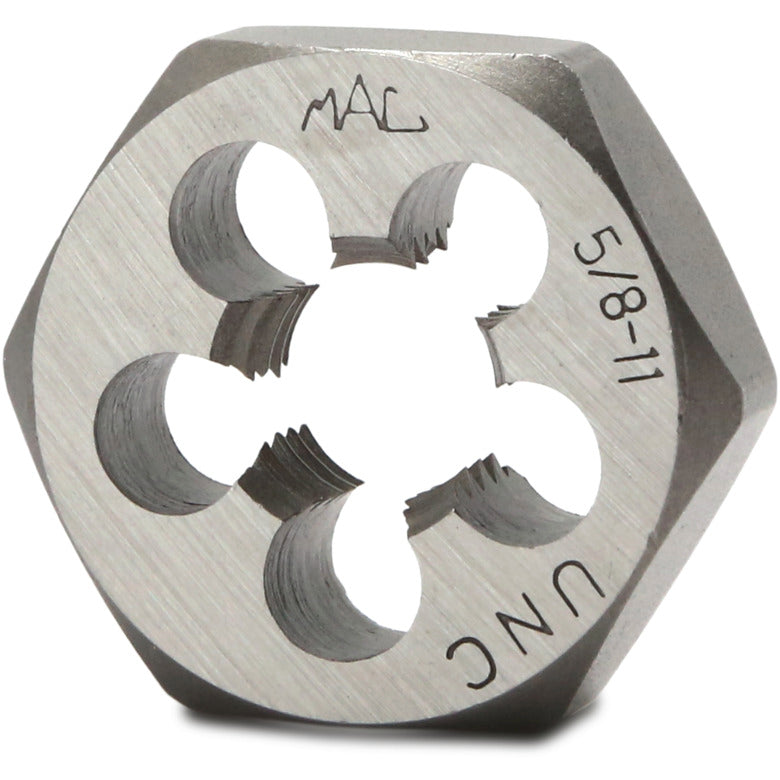 SAE Hexagonal Die 5/8"-11 NC - 1/7/16" Shank - 6852DIE | Mac Tools