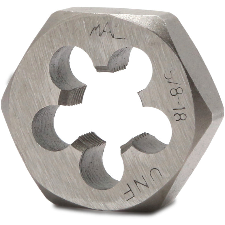 SAE Hexagonal Die 5/8"-18 NF - 1/7/16" Shank - 6854DIE | Mac Tools