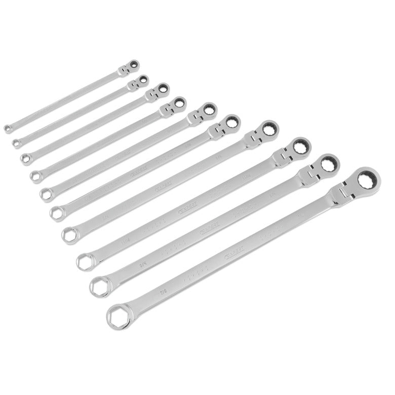 Extra-Long Fixed/Flex Ratcheting Wrenches - 12-PT. | Mac Tools