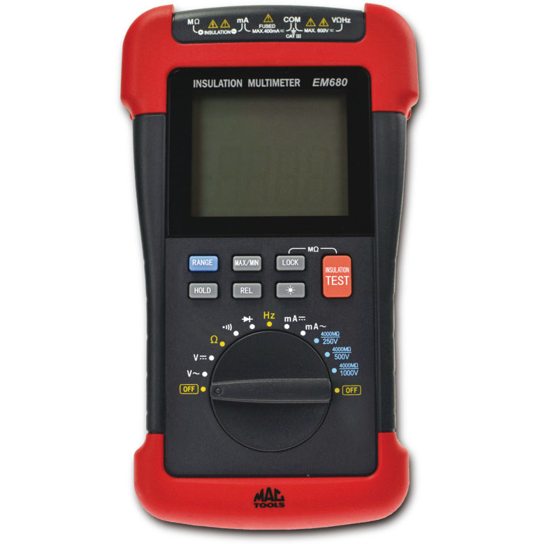 Insulation Testing Digital Multimeter - EM680 | Mac Tools