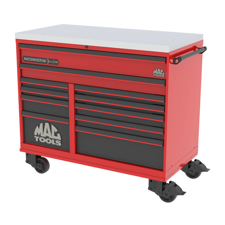 Macsimizer® HD Workstation 56" - Supercar Red-Crinkle Black - MHD5629PD ...