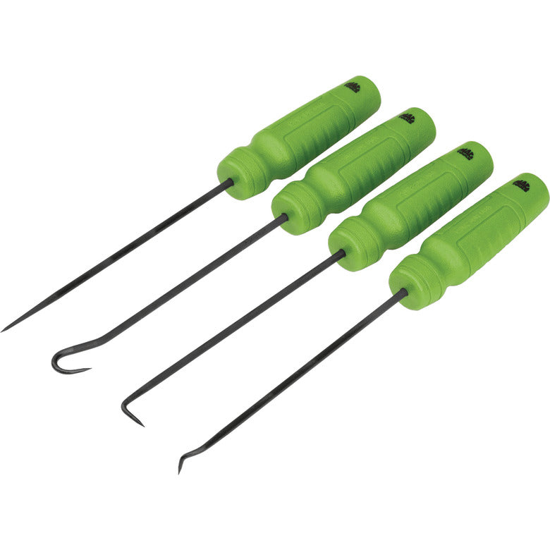 4-PC. Mac-Grip™ Mini Long Pick Set - Hi-Vis Green - PSML4DG | Mac Tools