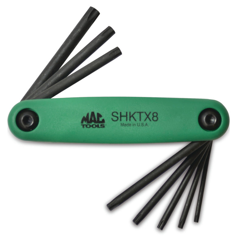 8-PC. Torx® Fold-Up Hex Key Set - SHKTX8 | Mac Tools