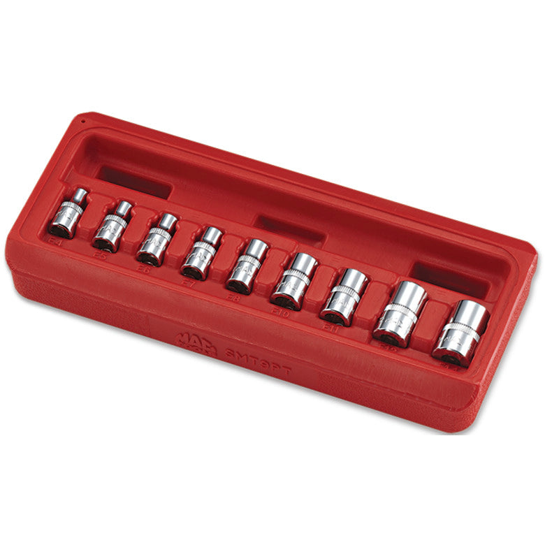 9-PC. 1/4" Drive External Star Socket Set - SMT9PT | Mac Tools
