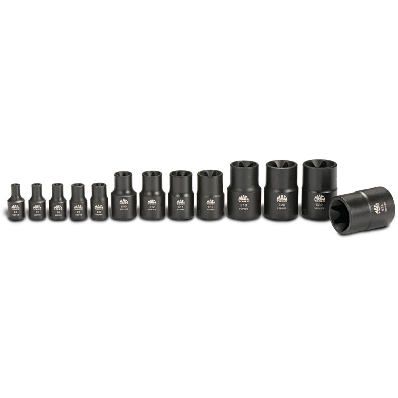 13-PC. Impact Inverted Star Socket Set - SMXVEP13B | Mac Tools