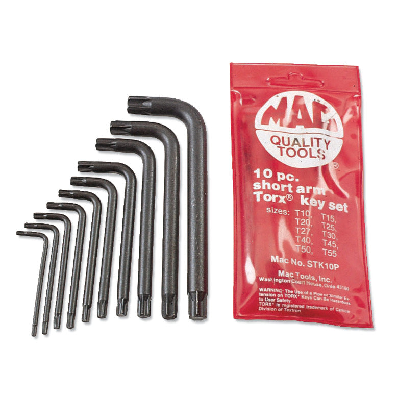 10-PC. Short Arm Torx® L-Key Set - STK10PA | Mac Tools