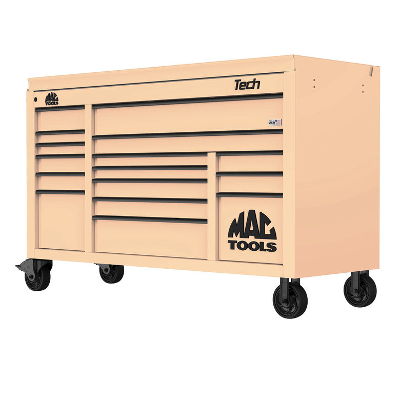 Tech™ Series 16-Drawer Drop Top Workstation - Desert Tan - T6725DT-DT ...